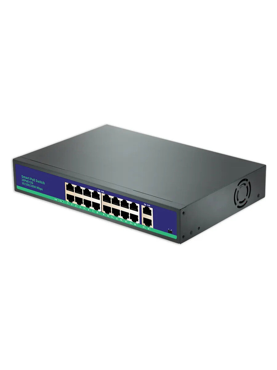 Коммутатор CARCAM Standard 16+2 Full Gigabit PoE Switch (ССG1620GB) — фото 1