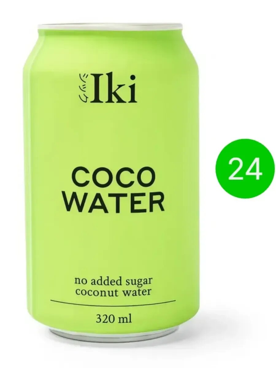 Натуральная кокосовая вода 24шт Iki
