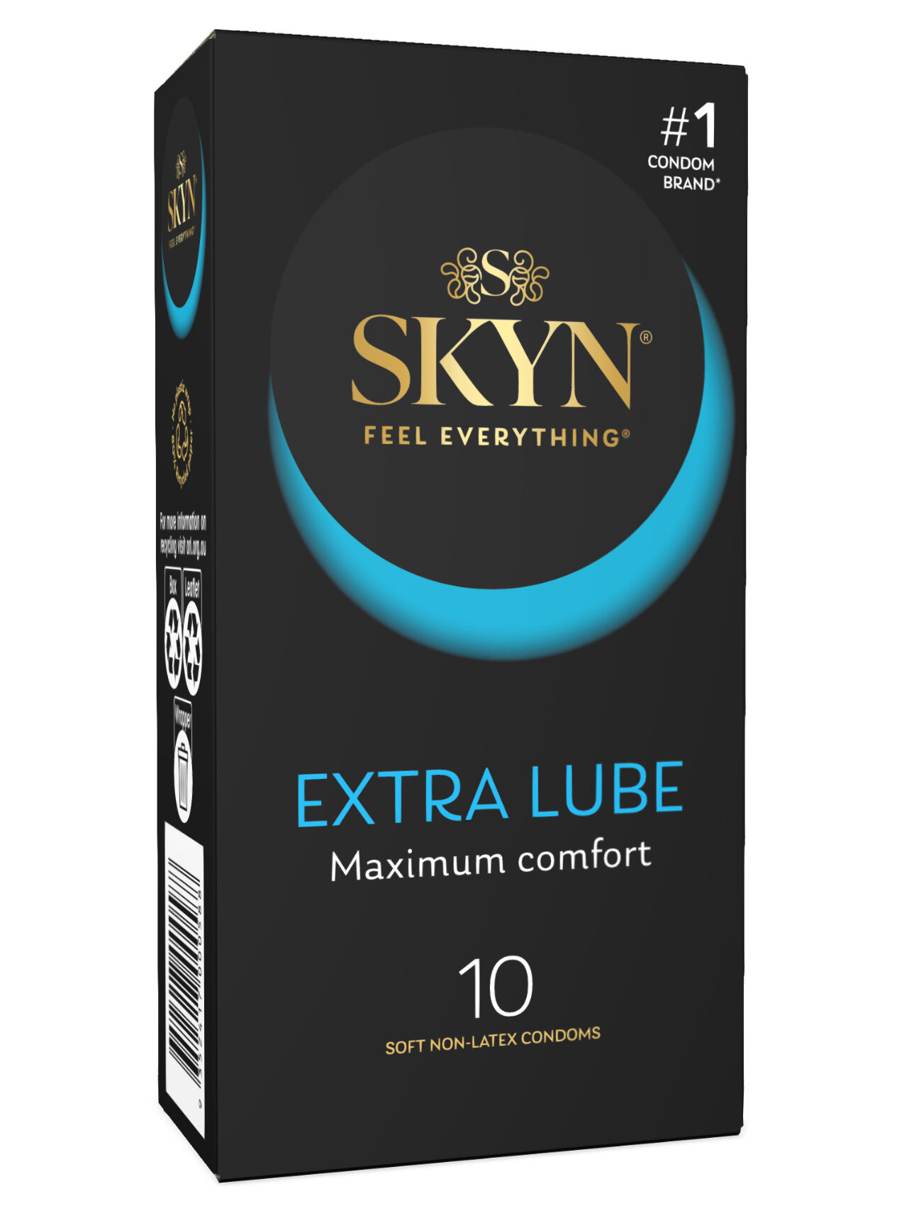 Безлатексные презервативы с дополнительной смазкой Skyn Extra Lubricated, 10 шт.