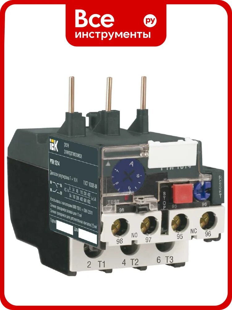 Тепловое реле IEK РТИ 1305 0.63-1.0А ИЭК DRT10-C063-0001