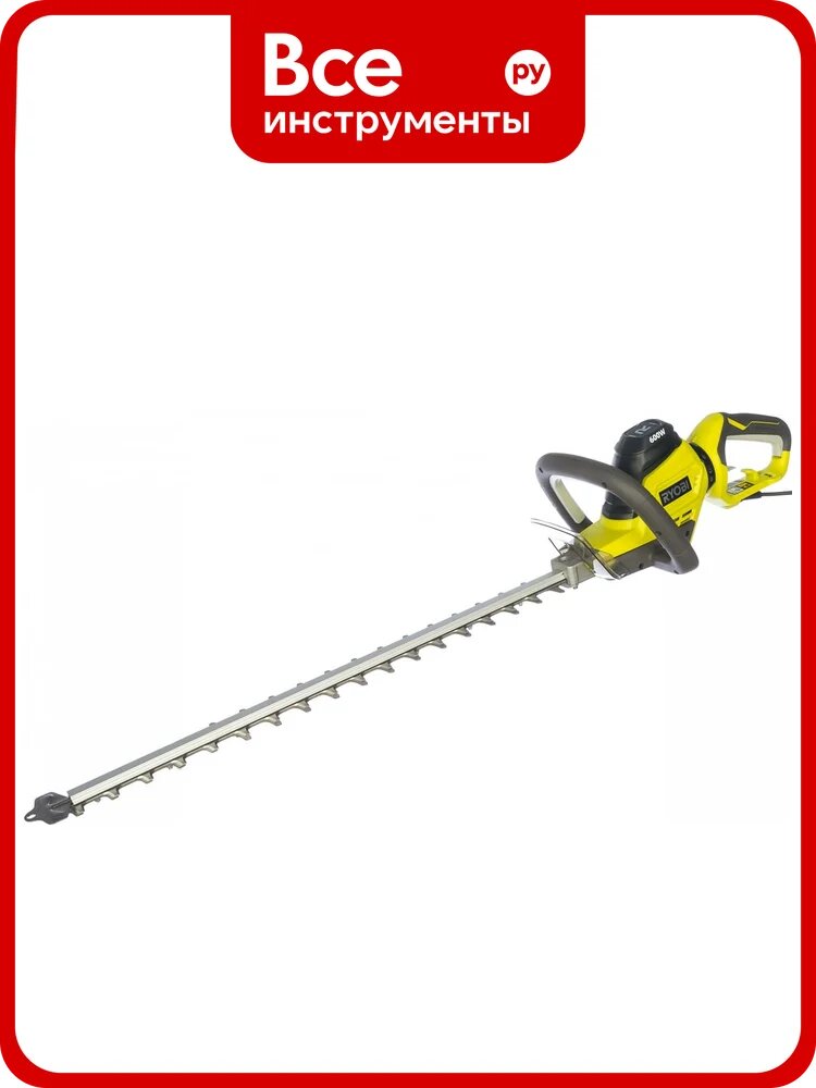 Электрический кусторез Ryobi RHT6160RS, для смахивания срезаемой листвы с поверхности куста