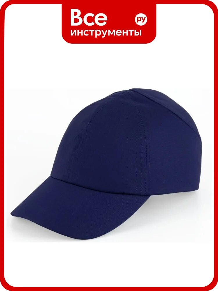 Каскетка РОСОМЗ RZ FavoriT CAP 95518, синий, натуральный хлопок, ABS‑пластиковый козырёк, амортизация, застёжка‑липучка