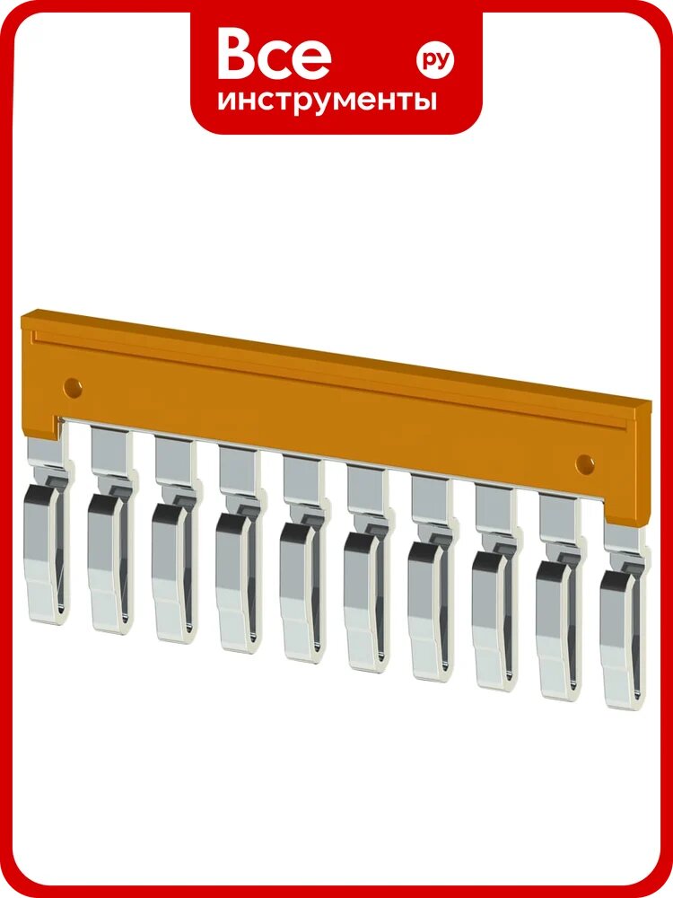 Перемычка для PYK/AVK2,5RD/ YBK2,5*/ YBK3*/ AVK2,5CC/ MVK2,5/ MYK2,5, (10полюсов); UK 2.5/10 5 шт. 0.0.0.4. Klemsan 476229