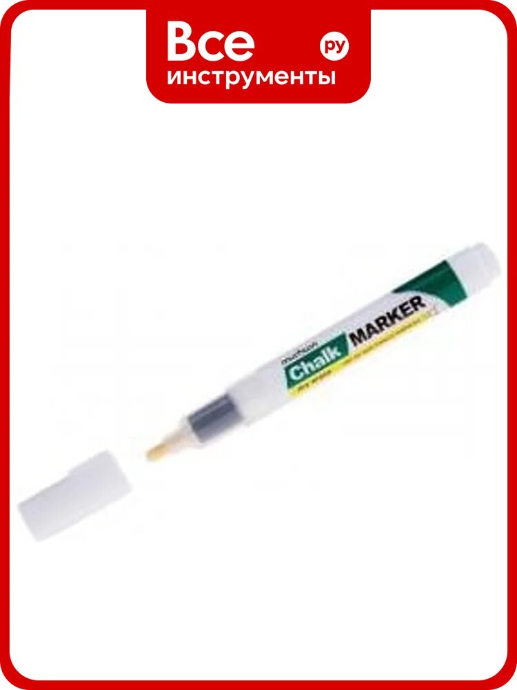 Маркер меловой Munhwa "Chalk Marker" белый, 3мм, спиртовая основа, пакет, 1 шт. CM-05