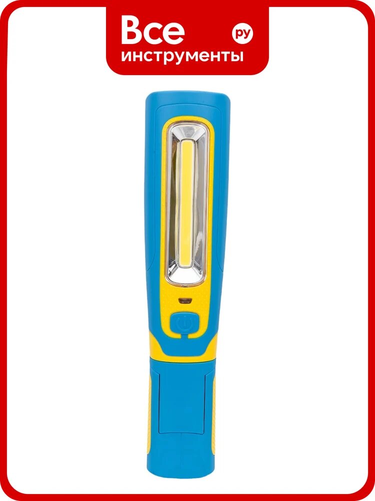 Инспекционный фонарь DolleX на аккумуляторе Li-ion 3.7 V 2200 mA COB 3W + 1хLED магнит крючок FIS-12
