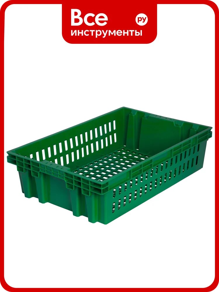 Хлебный ящик п/эх152,5 зеленый вес 1,2 кг Тара. ру 600x400, для переноски буханок хлеба