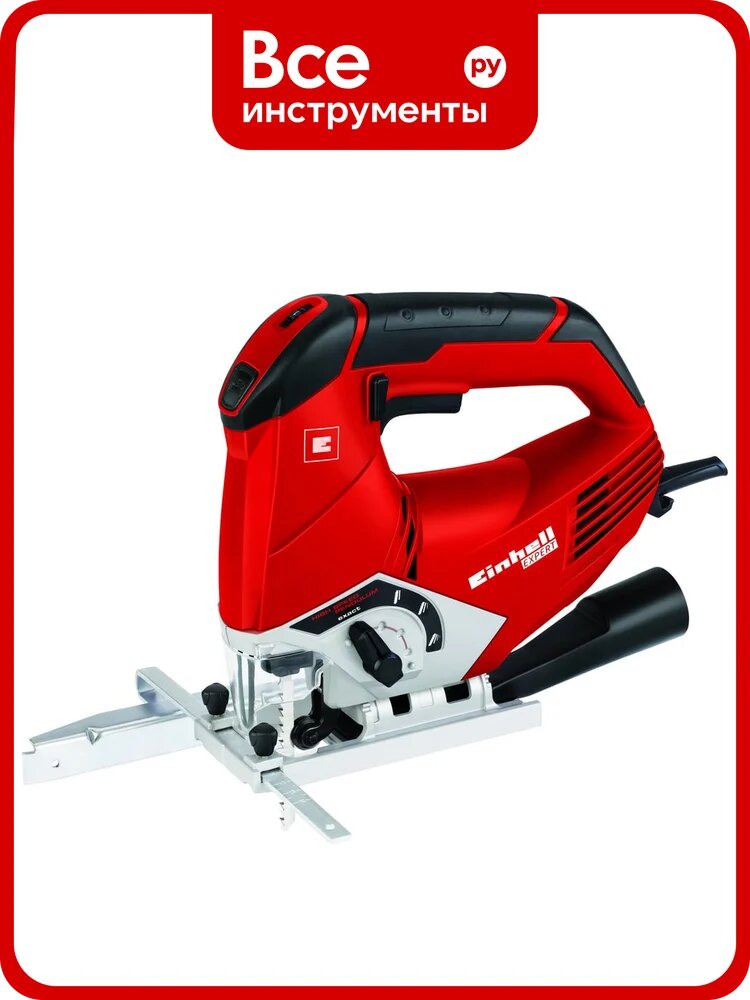 Лобзик Einhell TE-JS 100 4321160 металл полупрофессиональный с плавным пуском и регулируемым наклоном подошвы