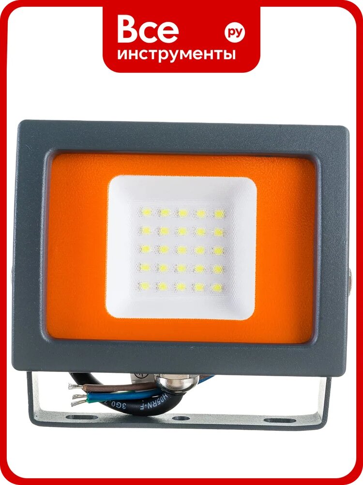 Светодиодный прожектор Jazzway PFL-SC 20Вт 6500К IP65 190-260В закален. матов. стекло