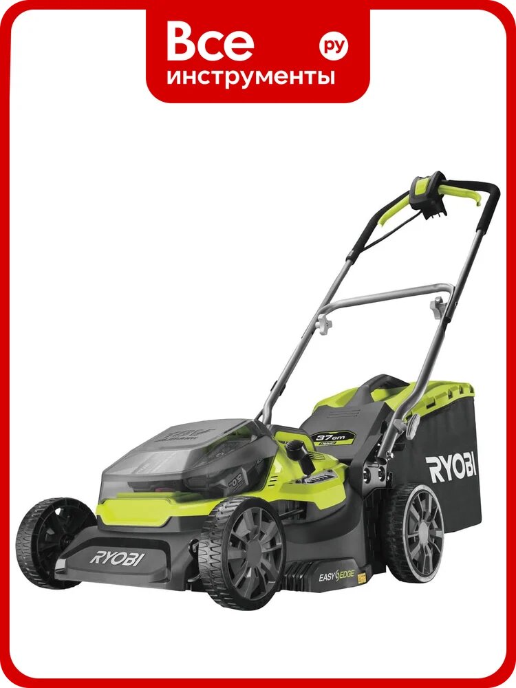Газонокосилка Ryobi RY18LMH37A-250, Способна работать не только от аккумулятора, но и от электросети