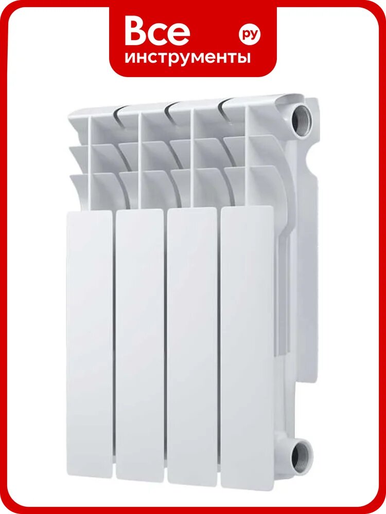 Биметаллический радиатор Oasis Heat 350/90/10, для отопления многоэтажных домов, алюминиевым корпус