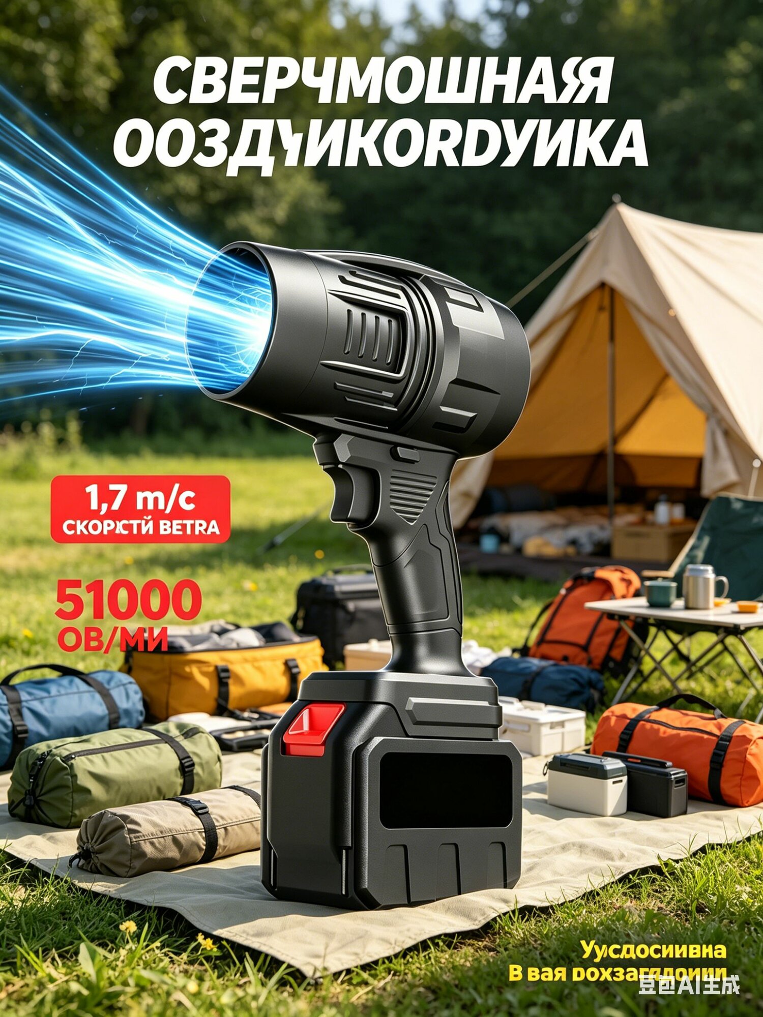 Портативный аккумуляторный насос 1 шт, подходящий для автомобилей и надувных матрасов.