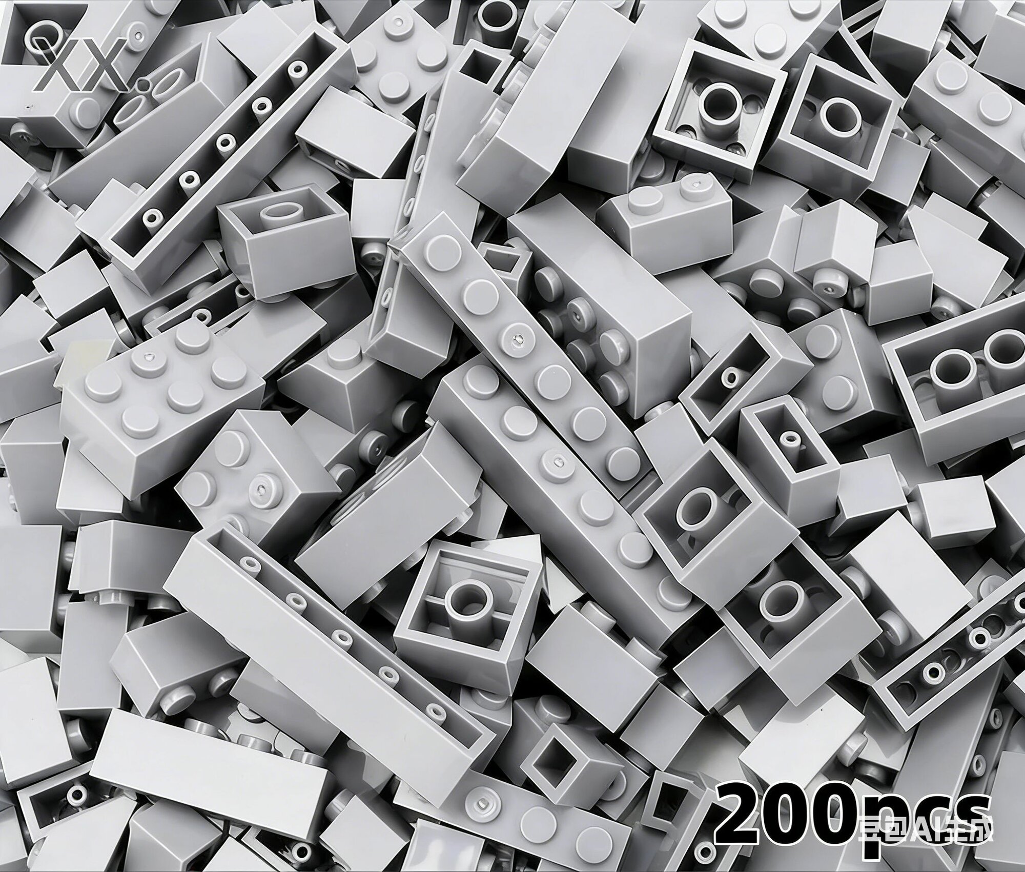 Около 200 штук смешанных толстых строительных блоков, творческие игрушки строительные игрушки набор для творчества