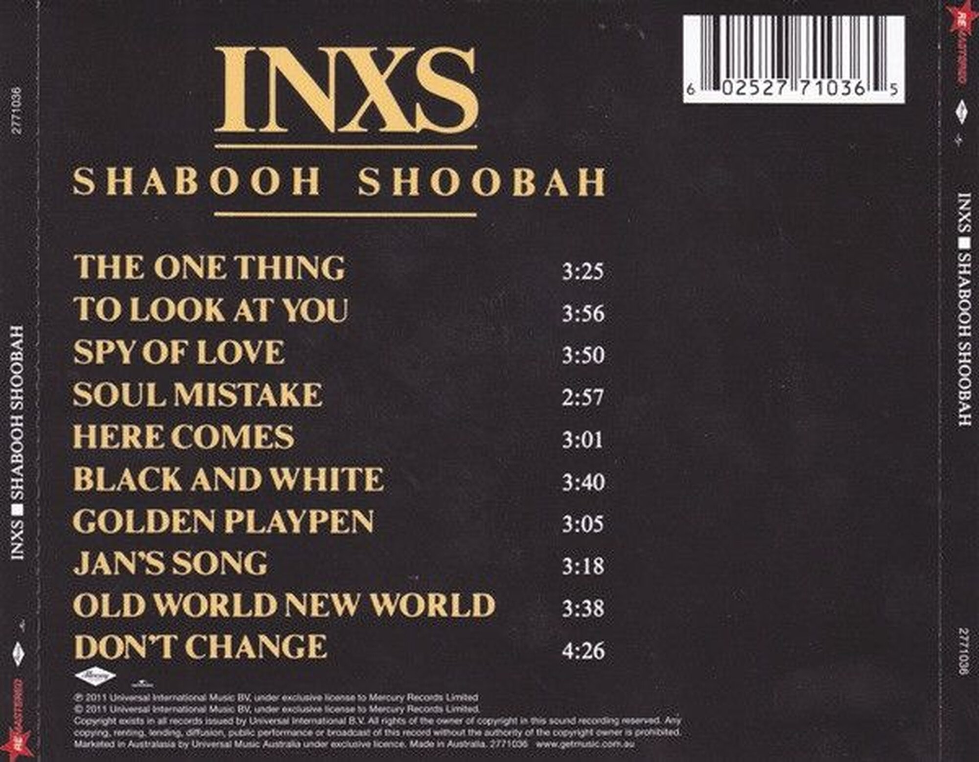 INXS - Shabooh Shoobah, (CD, Переиздание, Ремастеринг) Компакт Диск — фото 1