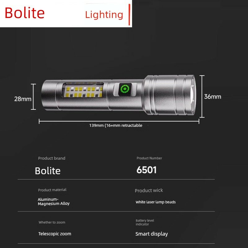 Налобный фонарь Bolite 8318 с литиевой батареей, сверхъяркий, дальнобойный, перезаряжаемый, для каски, специальный для