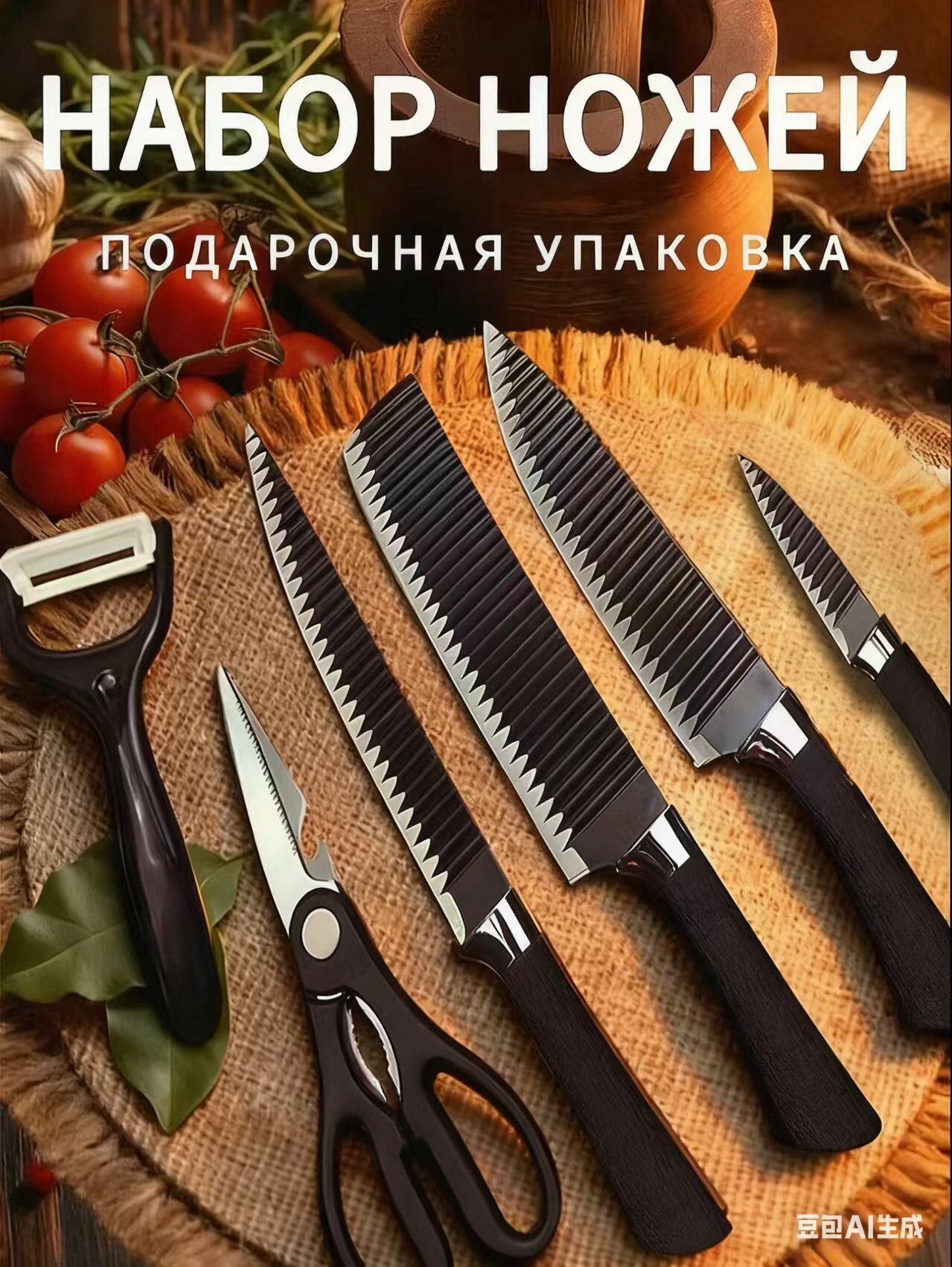 Набор для резки сыра из 6 предметов
