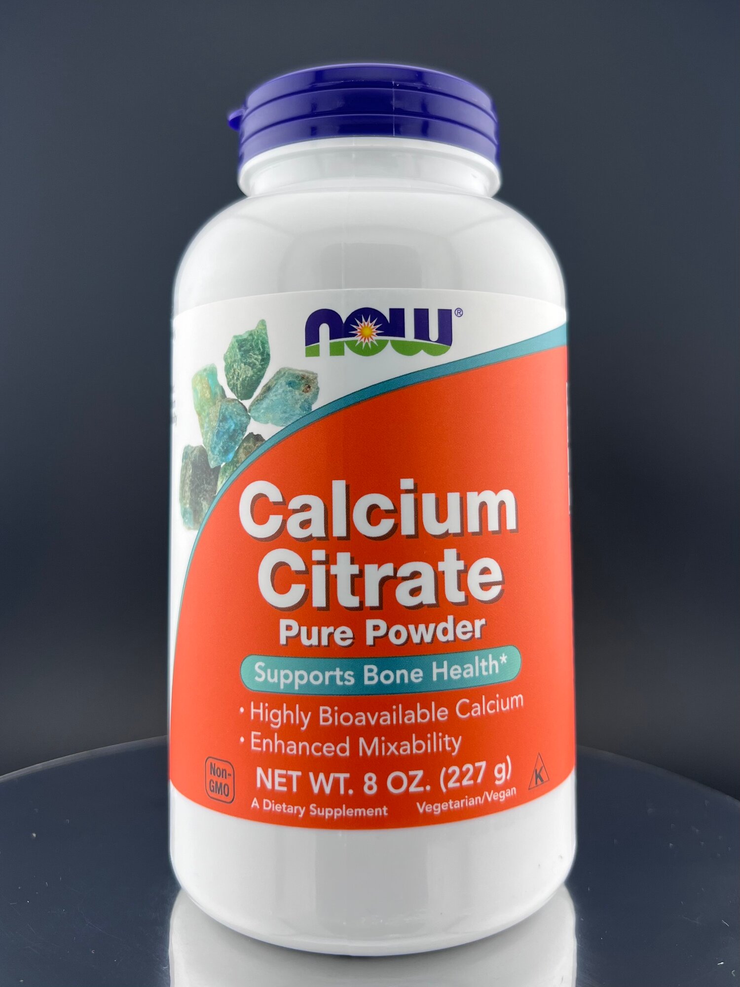 Кальций Now Foods Calcium Citrate Pure Powder, без вкуса, порошок, 227г