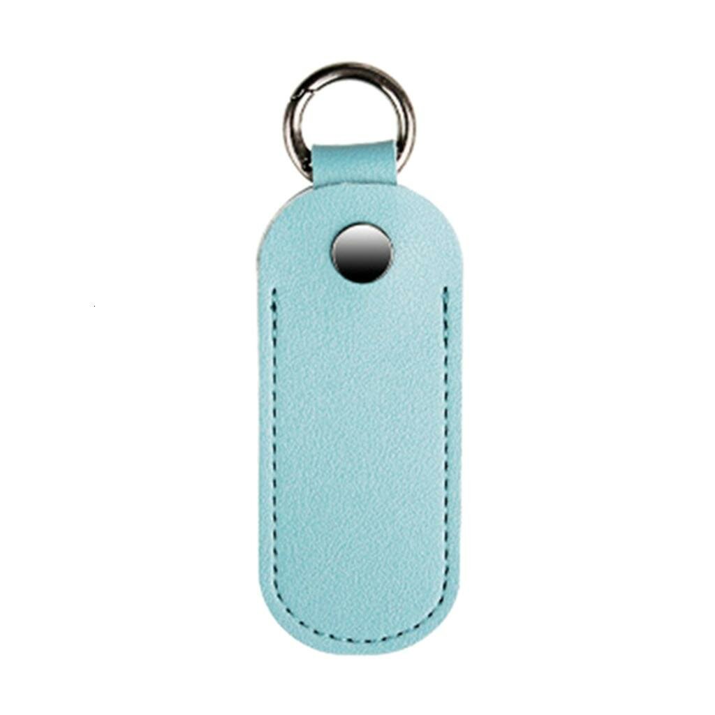 Футляр для USB-флешки из микрофибры, Вода голубая