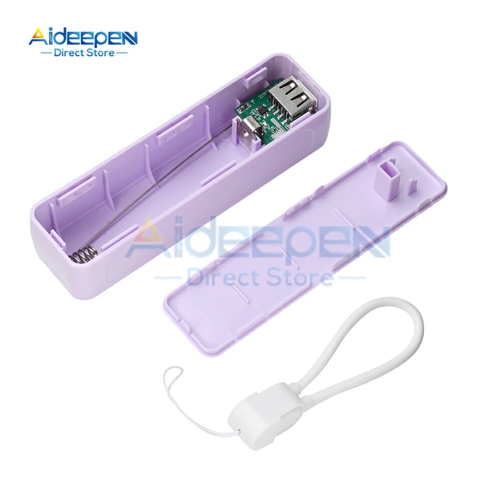 Aideepen Бокс для аккумуляторов 21700 purple