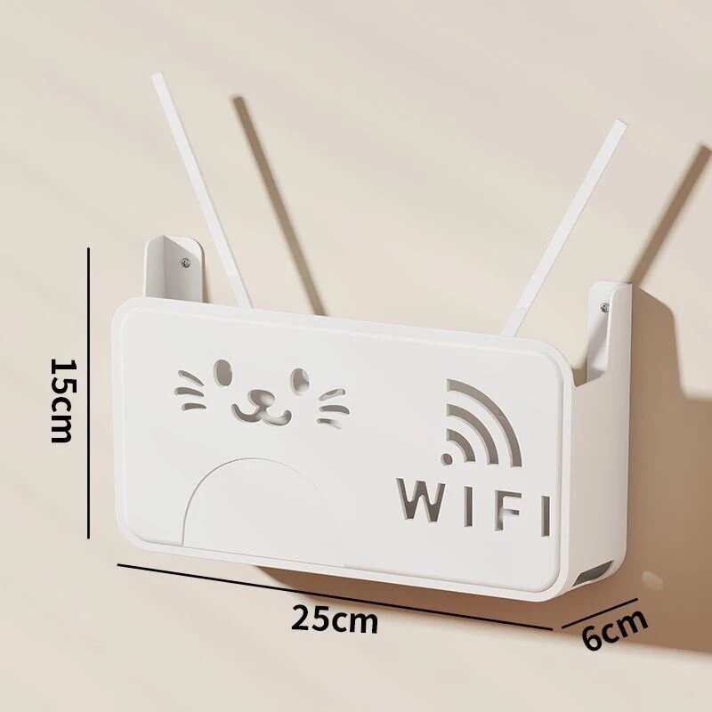 Беспроводной Wi-Fi Роутер, Коробка Для Хранения, Органайзер Для Кабелей, Настенная Полка Для ТВ-приставки