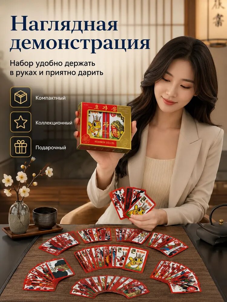 Корейская карточная игра "Хватху" (Хато/Ханафуда), 3122456853