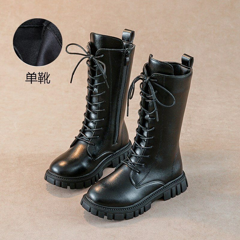 JYL JK159 Детские платформенные кеды с мультяшным узором, белые, на шнуровке, повседневная обувь