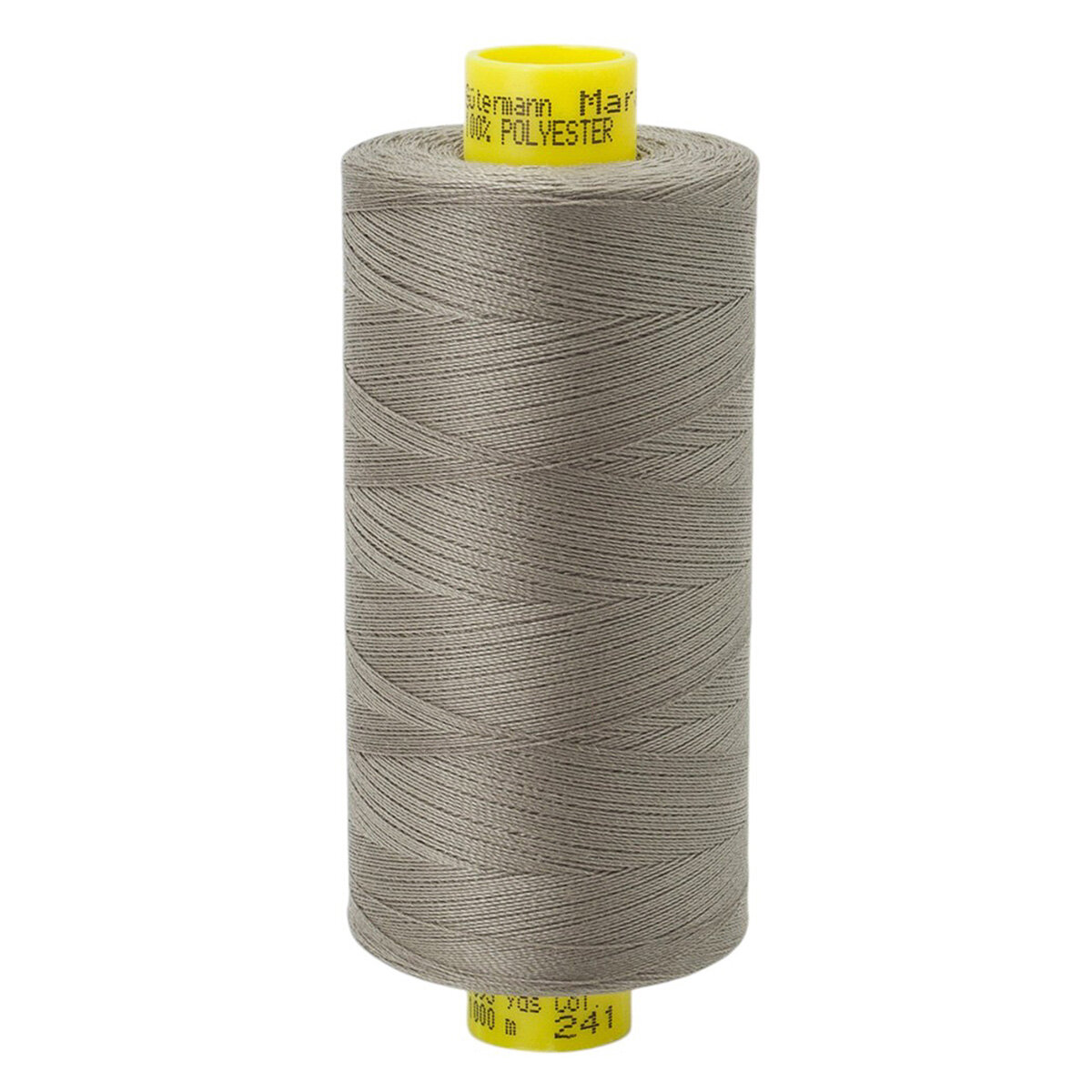 Нитки Mara 120/1000 м универсальные, 100% полиэстер Gutermann 700207 (241 брезентово-серый), 10 шт