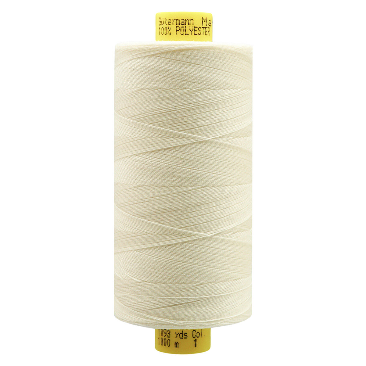 Нить Mara 100/1000м, 100% полиэстер, Gutermann 707694 (001 молочный), 10 шт