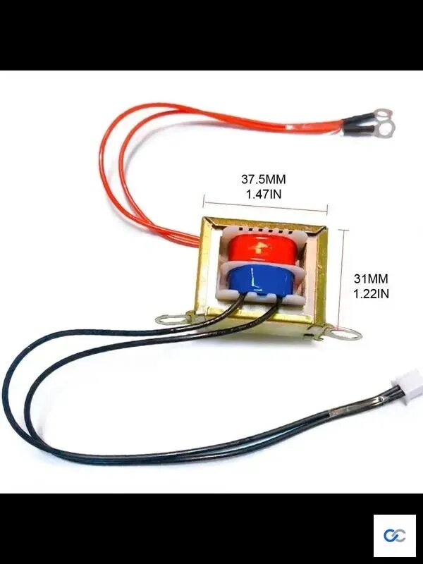 Трансформатор сети 220V на 9V/12V с проводом: 9V 150mA