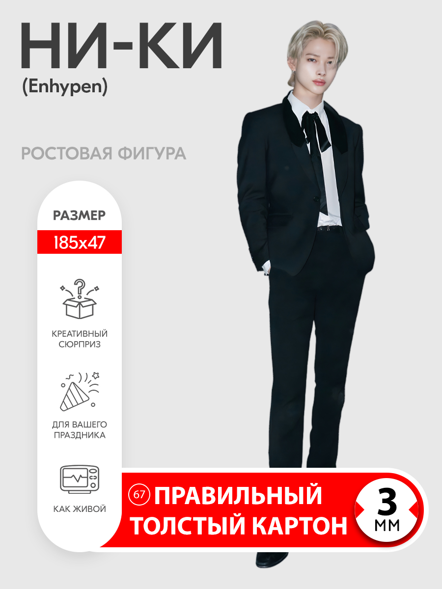 Аксессуар для фотосессий, Ни-Ки (Нисимура Рики) (Enhypen), ростовая фигура