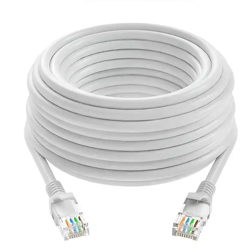 Белый кабель Ethernet Cat6 10м