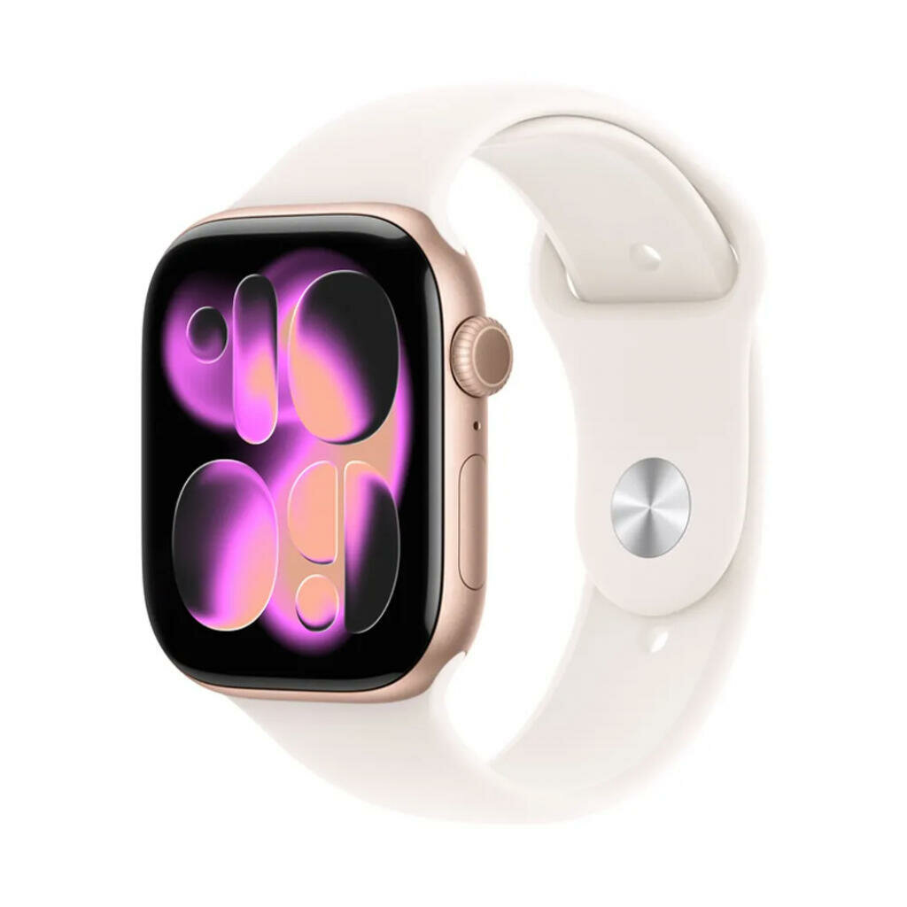Часы Apple Watch Series 11 42mm Rose Gold Aluminium Case With Light Blush Sport Band S/M (Розовое золото)