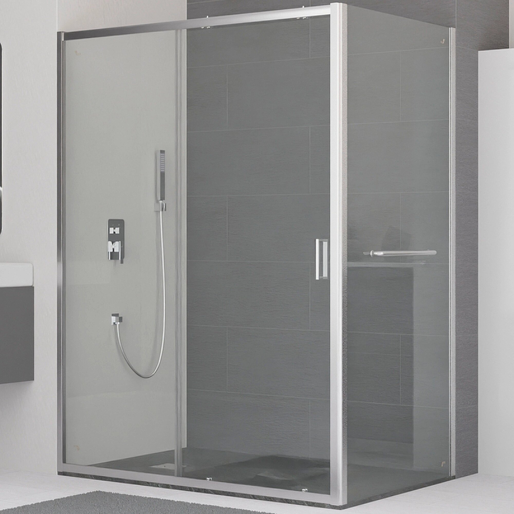 Душевой уголок RGW Classic CL-48-1 160×100 320948106-011 профиль хром, стекло прозрачное