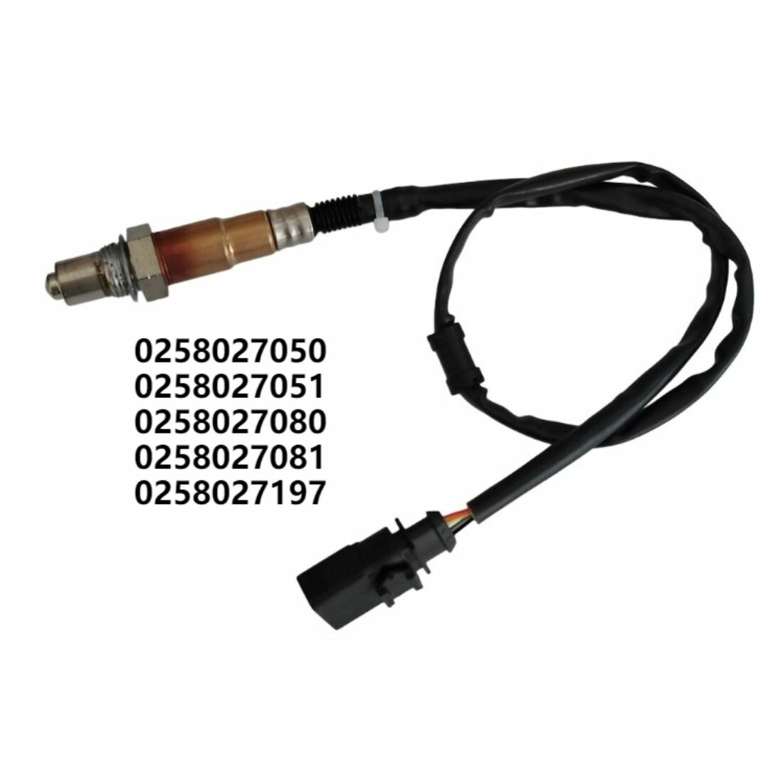 Применимо к кислородному датчику Volkswagen Audi 0258027050, 0258027051, 0258027080, 0258027081, 0258027197