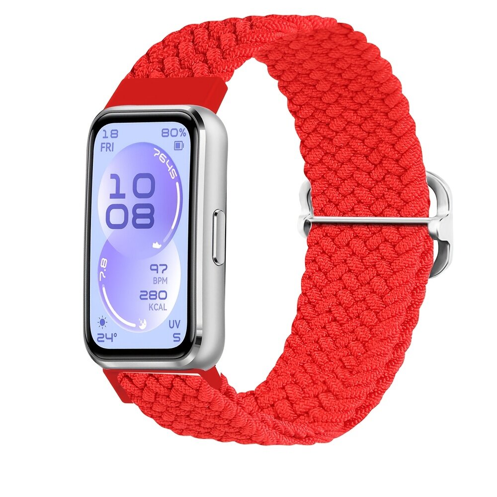 Нейлоновый плетеный петлевой ремешок для браслета Band 11 / Band 11 Pro, красный