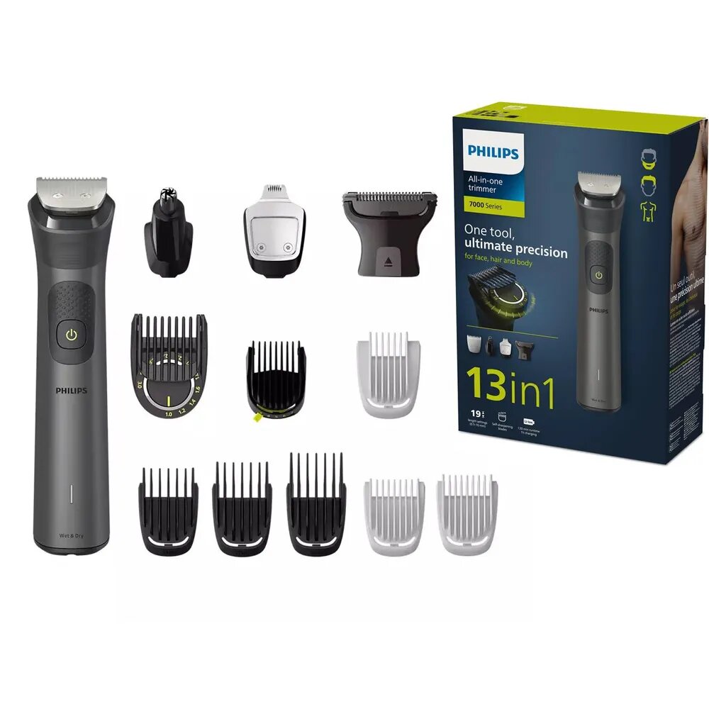 Philips Триммер для бороды и усов trimnew, кол-во насадок 11