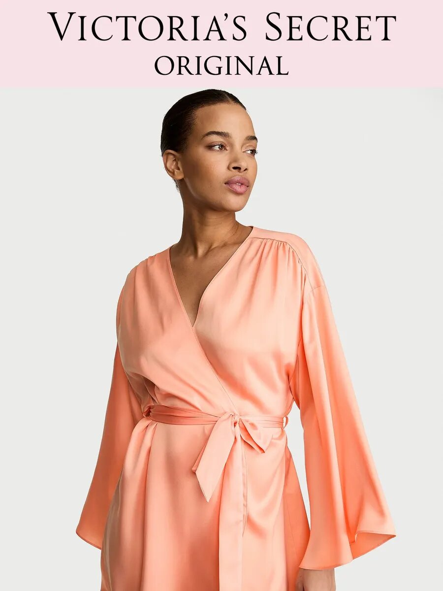 Халат Peony Satin Short Robe