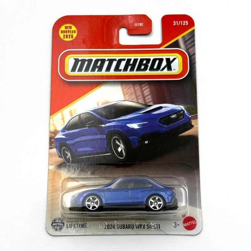 Машинка Matchbox Toys 1:64 Scale Die-Cast Basic Car 30782 2024 Subaru WRX S4 STI