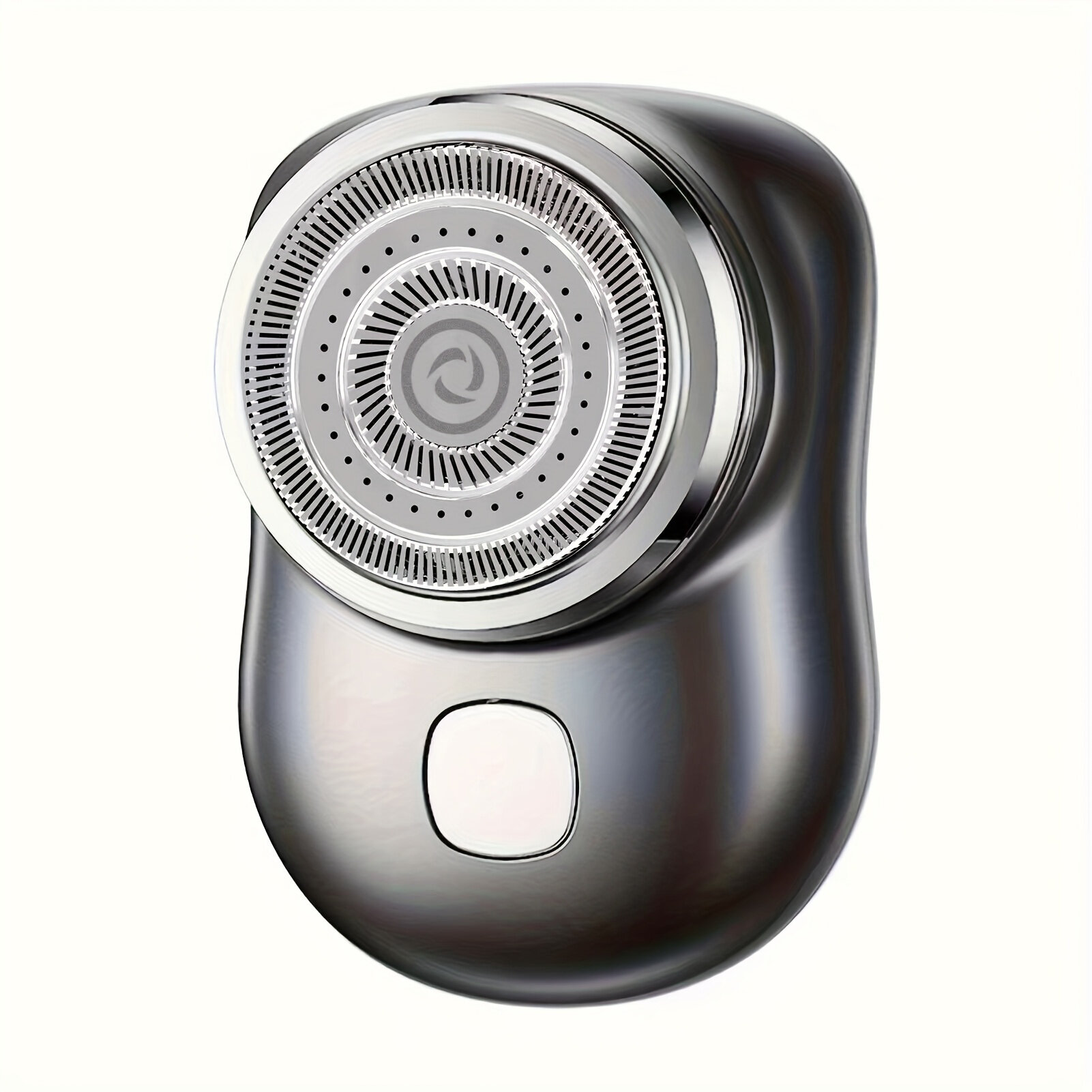 Мужская мини-портативная электрическая бритва со сменными лезвиями, перезаряжаемая, с одним нажатием, долговечные моющиеся лезвия, компактная дорожная бритва для дома и автомобиля, улучшенная черная модель