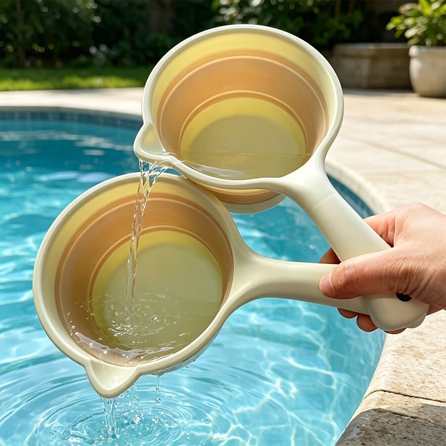 Складные черпаки для воды, ведра и ковши, многофункциональные — 2 шт, цвет хаки