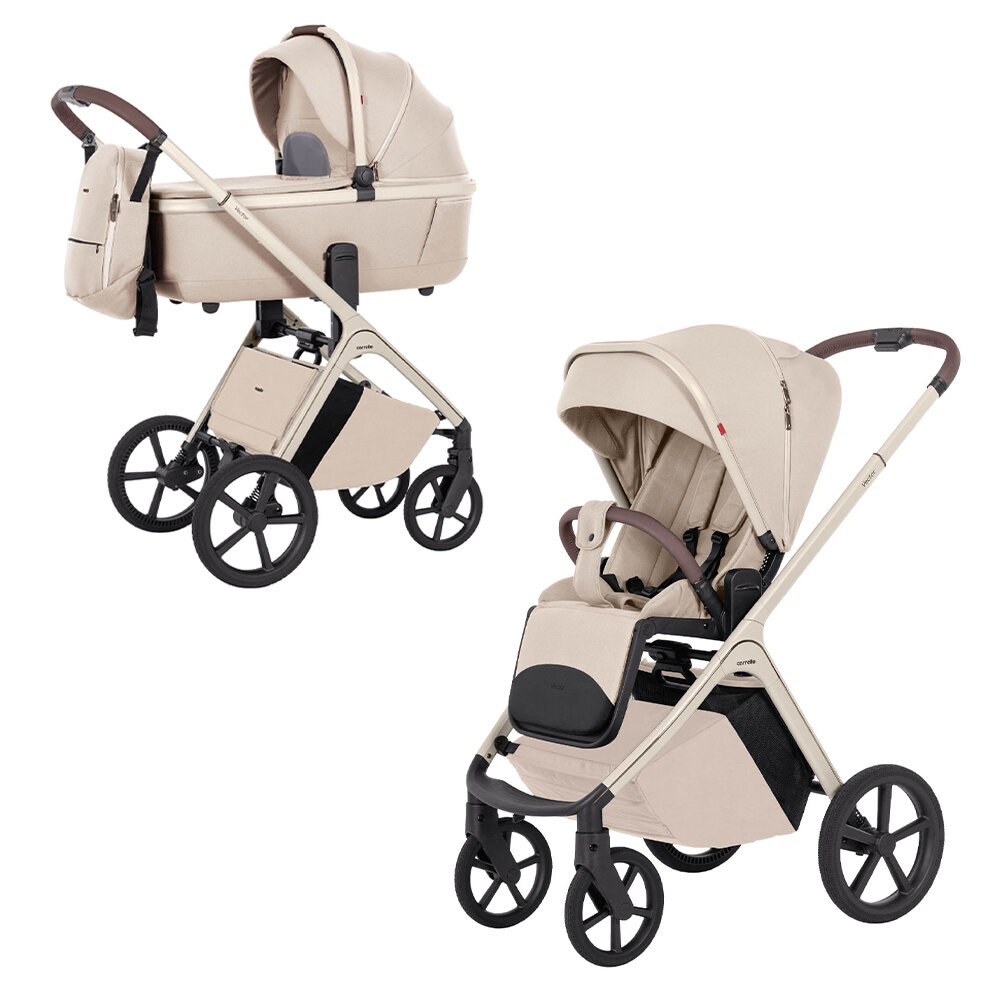 Детская коляска 2в1 Carrello Vector, цвет Seashell Beige (Кремовый), артикул производителя CRL-6550