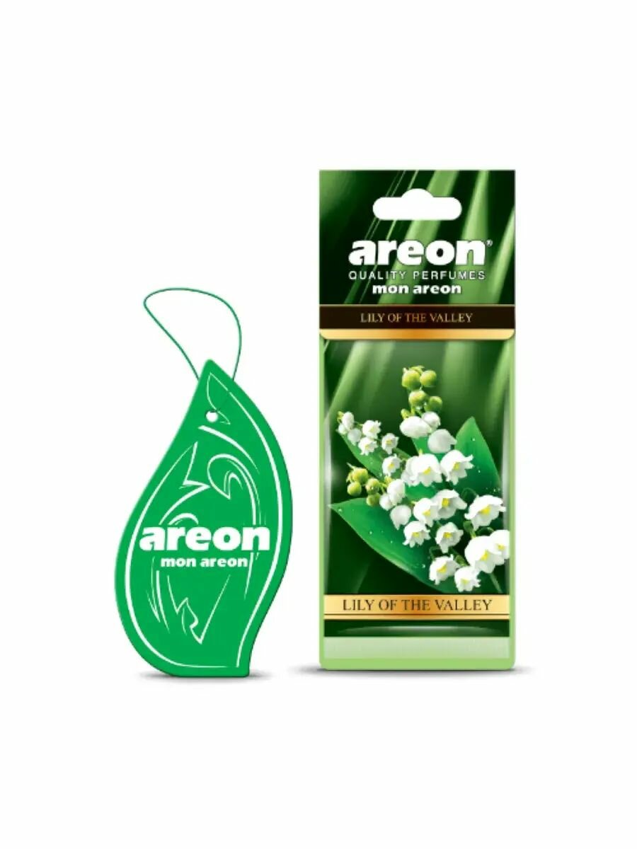 Ароматизатор для автомобиля подвесной "AREON" Ландыш, картонный