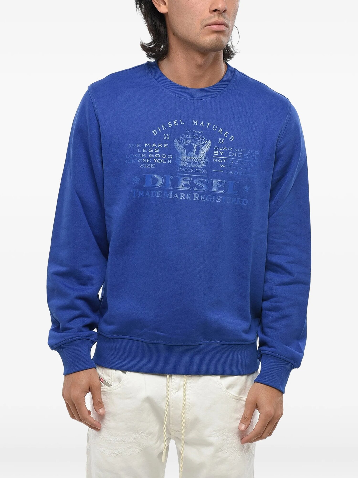 Толстовка Logo-print crew-neck sweatshirt