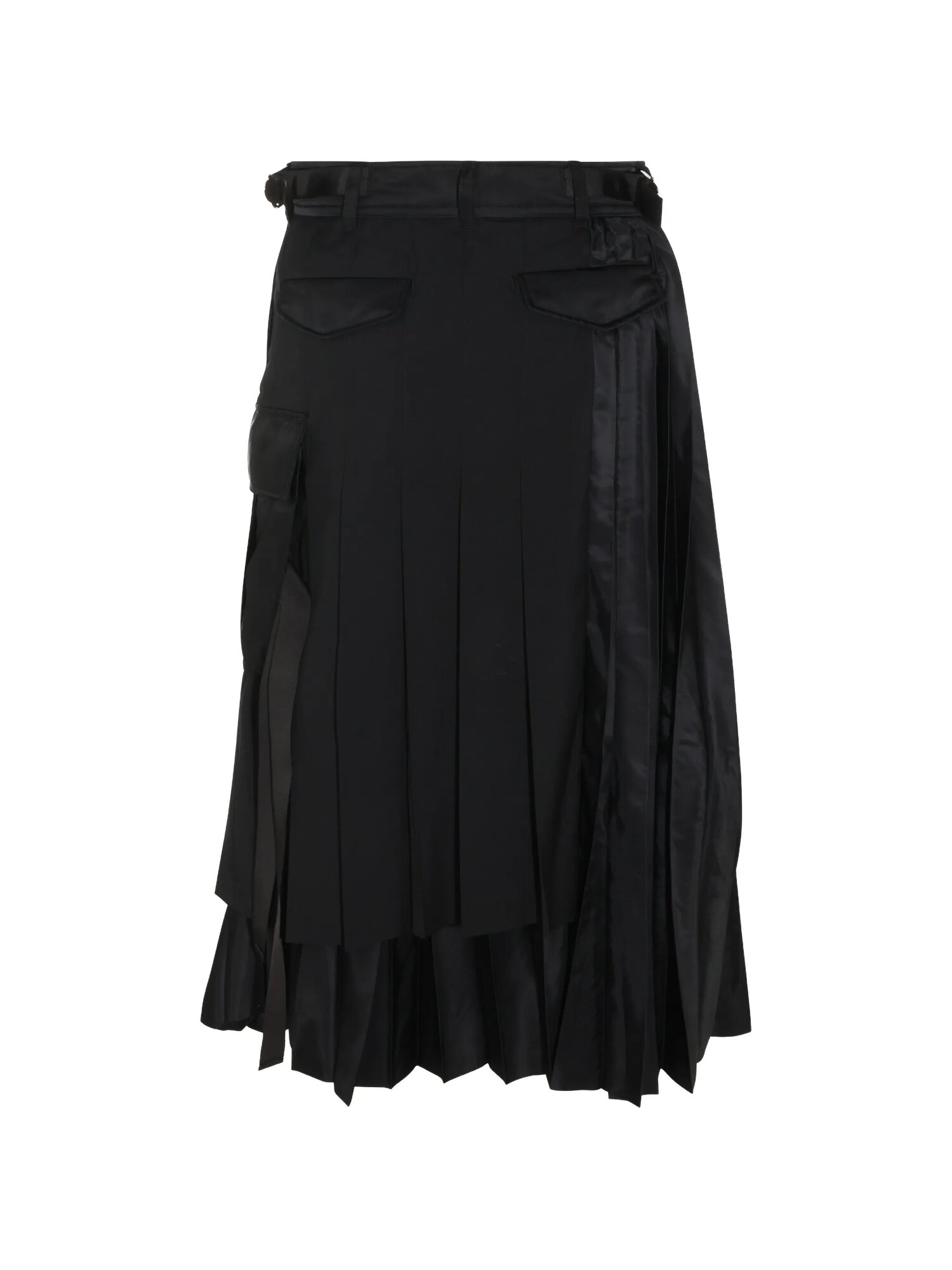 Юбка Sacai Pleated layered midi skirt, размер 44 — фото 1