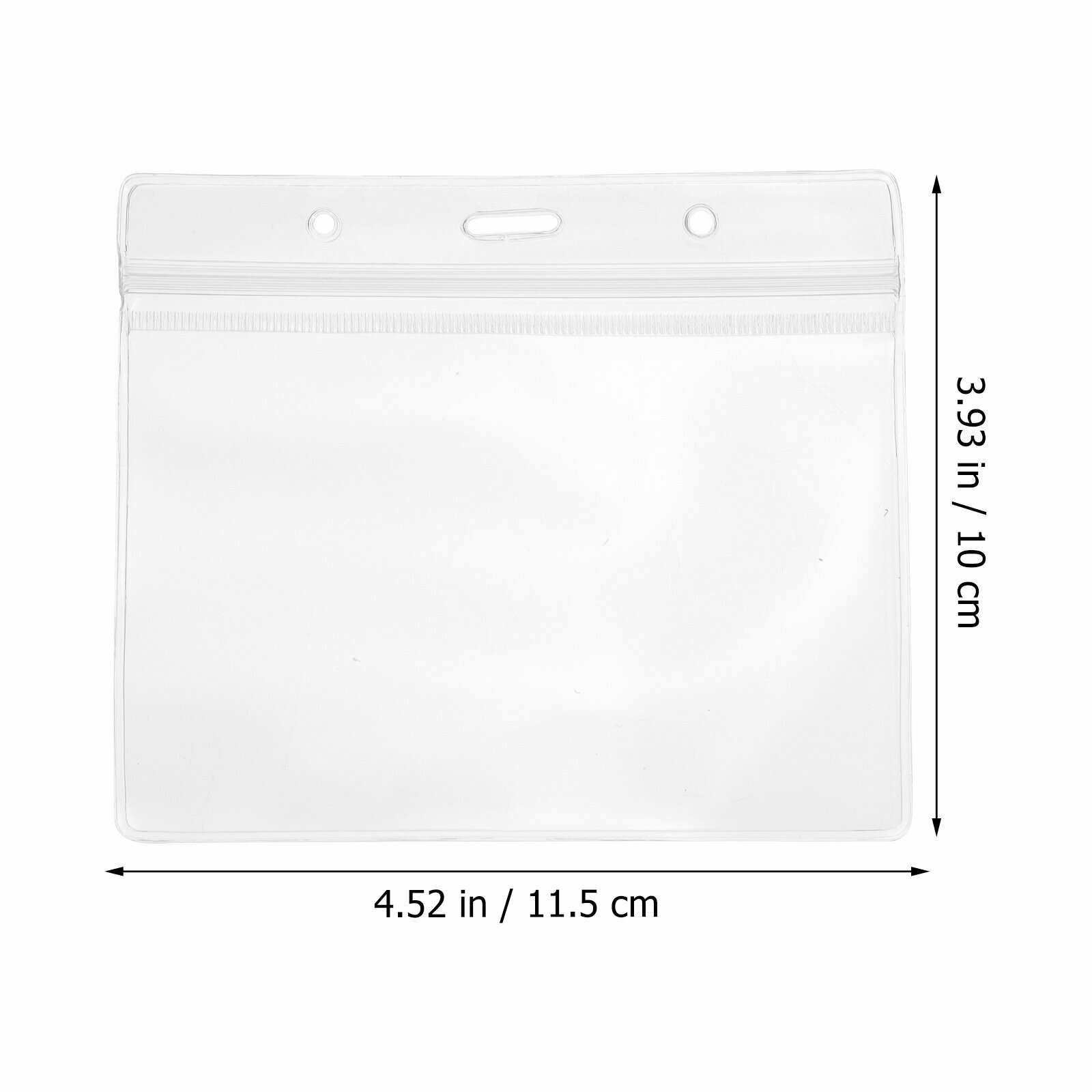 Прозрачные Чехлы Для Бирок 10 Штук Размер 11.5X10X0.1Cm С Дыркой Для Шнурка Водонепроницаемые И Легкие В Переноске
