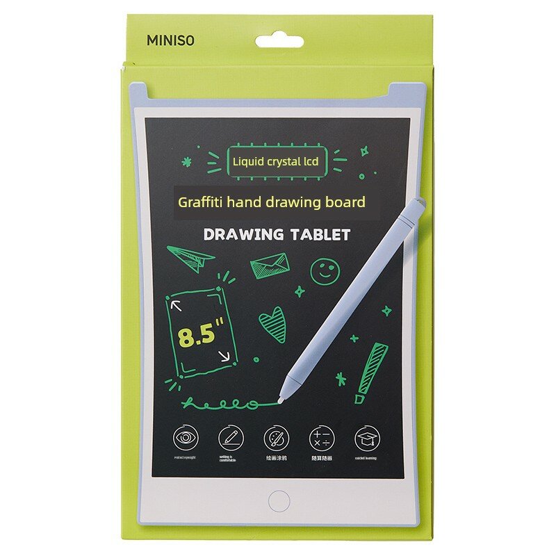 MINISO 8,5-дюймовая LCD-доска для рисования для детей - Зеленая, интерактивная цифровая доска с стираемым дисплеем