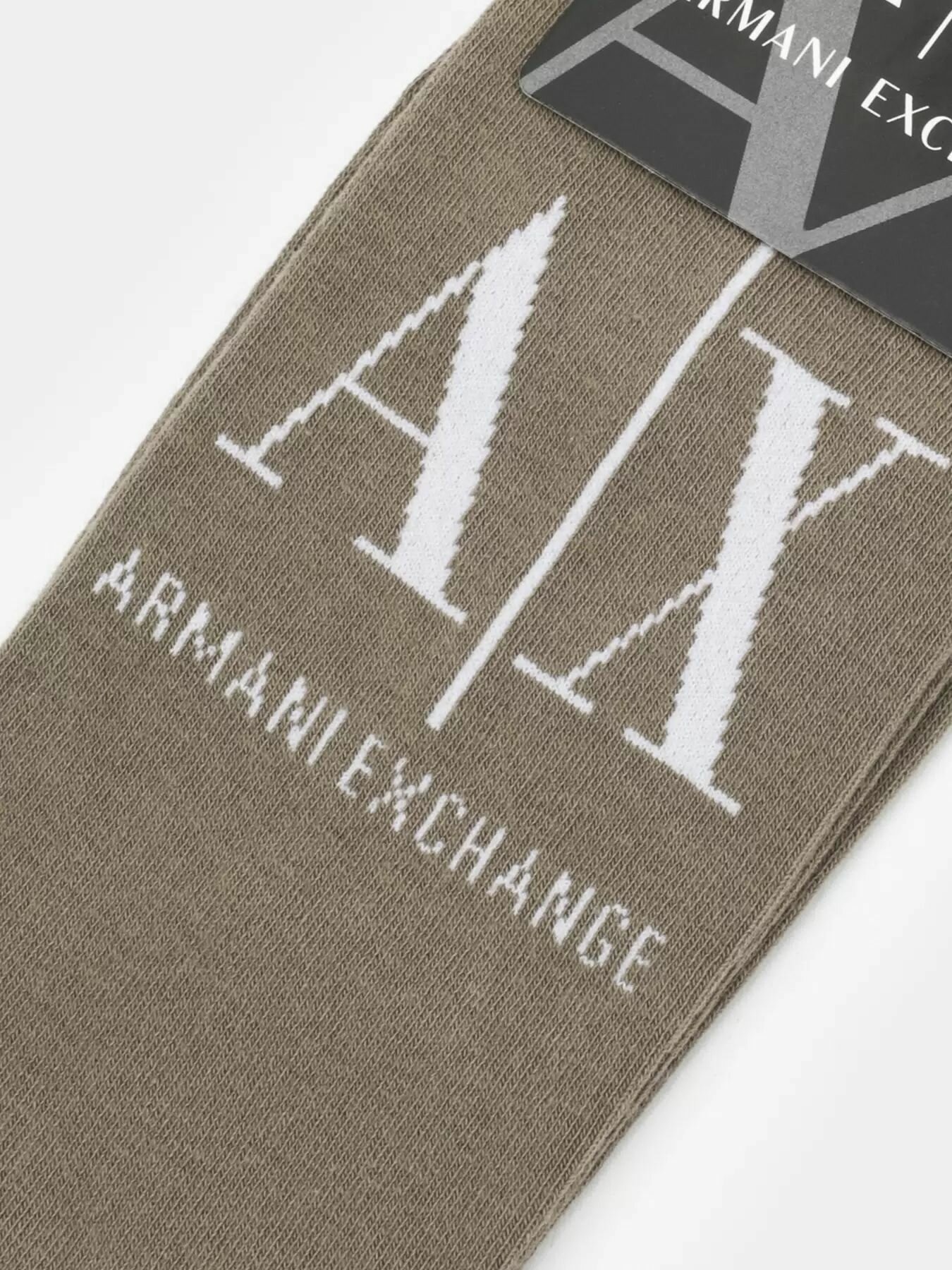 Носки Armani Exchange, размер S/M, бежевый — фото 1