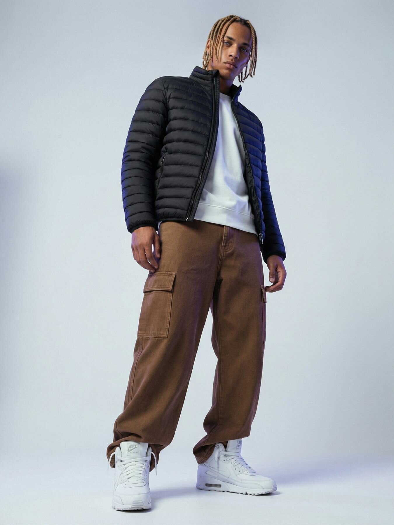 Куртка JUST CLOTHES, размер 58, черный