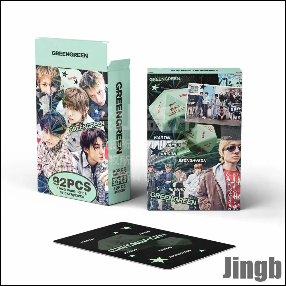 Новый альбом KPOP CORTIS GREENGREEN: 60 фотокарточек и 32 мини-стикера