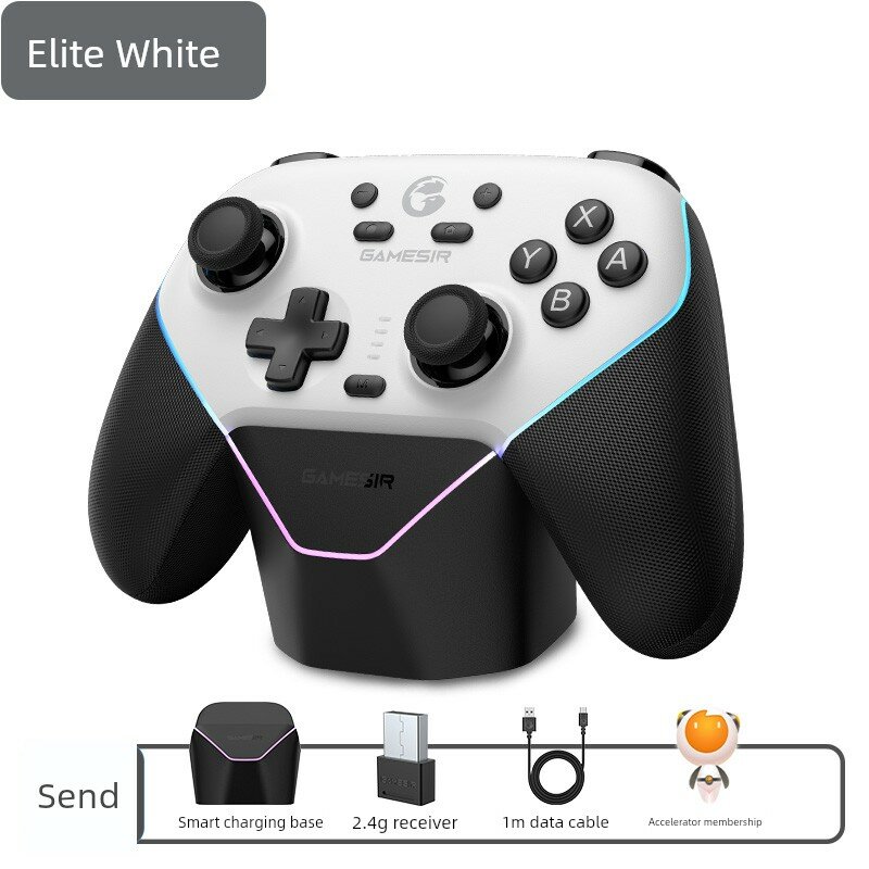 GameSir SuperNova беспроводная игровая контроллер для Nintendo Switch, ПК, Steam, Android с Bluetooth, элитный белый,