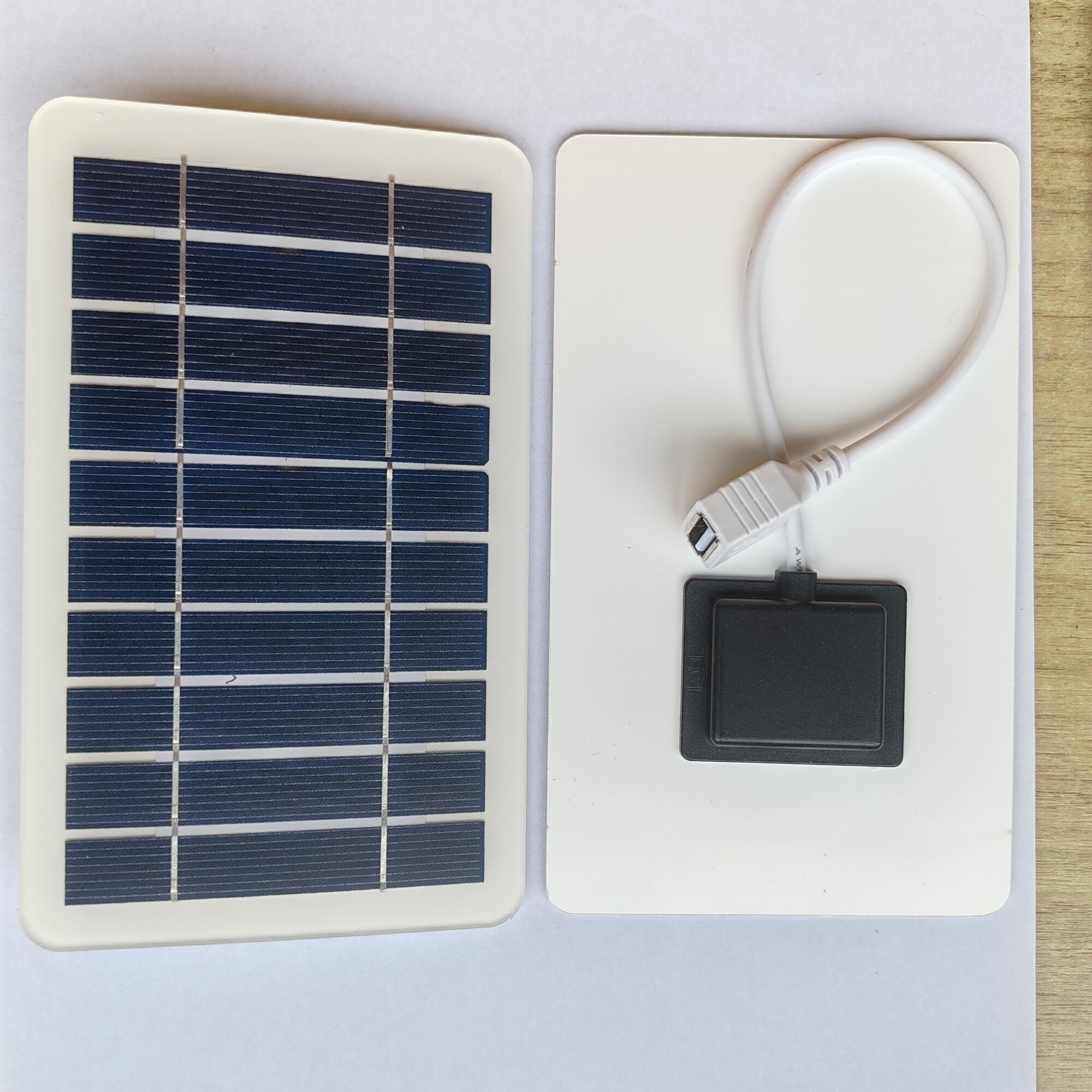 Портативная солнечная панель 2W USB для зарядки телефона и аварийного питания на открытом воздухе, совместимая с iPhone, Android, Power Bank, для кемпинга, походов, путешествий, отключения света дома, размер 157×94 мм